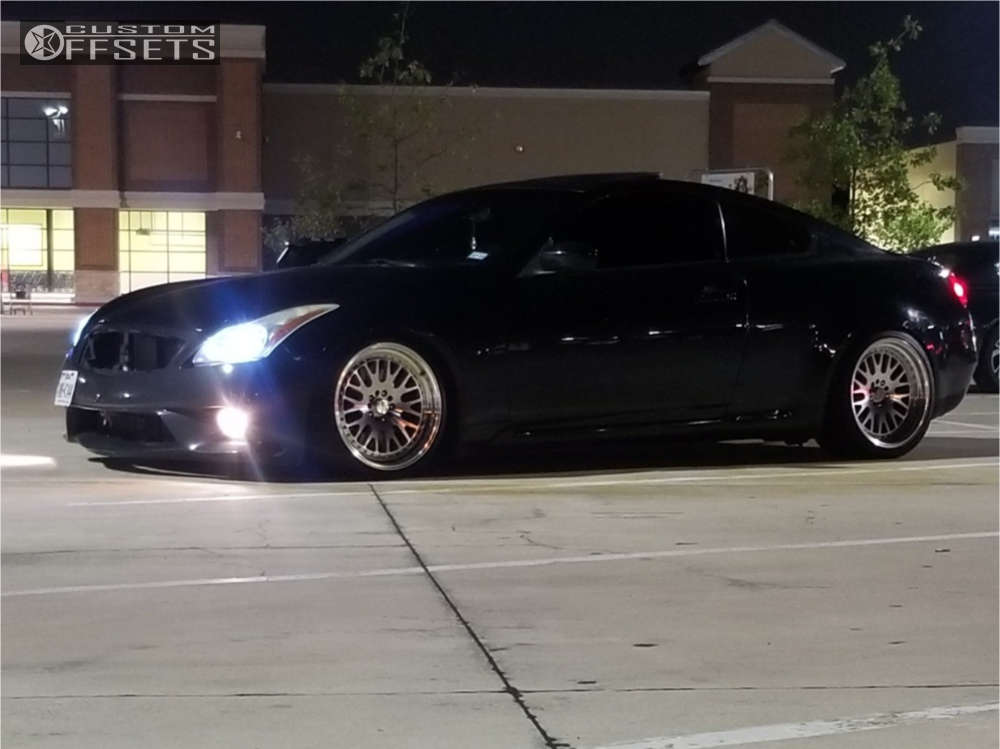 2008 INFINITI G37 with 19x9.5 12 Varrstoen Es7 and 235/30R19 Pirelli P ...