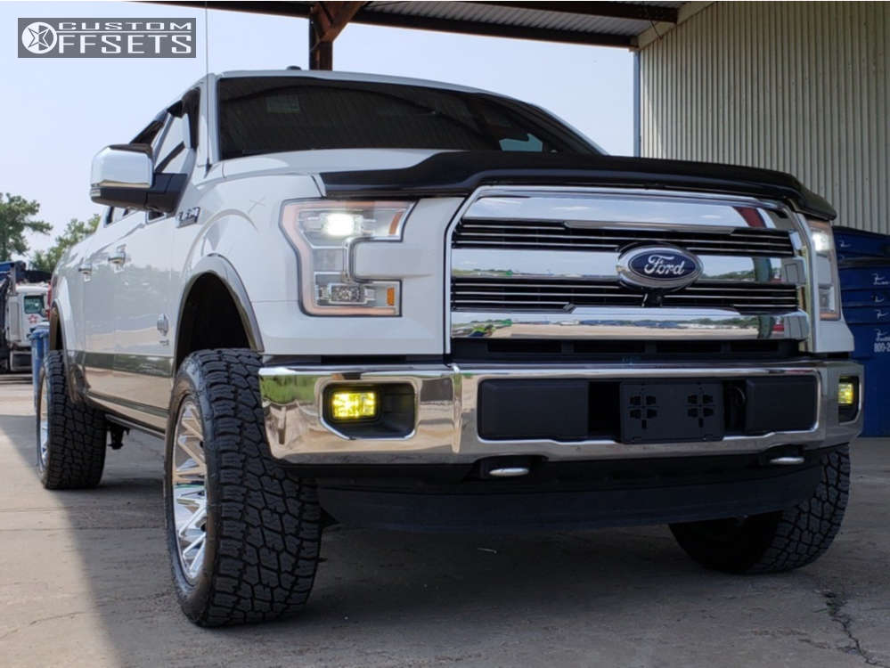2015 Ford F-150 with 20x10 -25 Dropstars 654v and 305/55R20 Nitto Terra ...