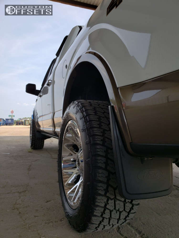 2015 Ford F-150 with 20x10 -25 Dropstars 654v and 305/55R20 Nitto Terra ...