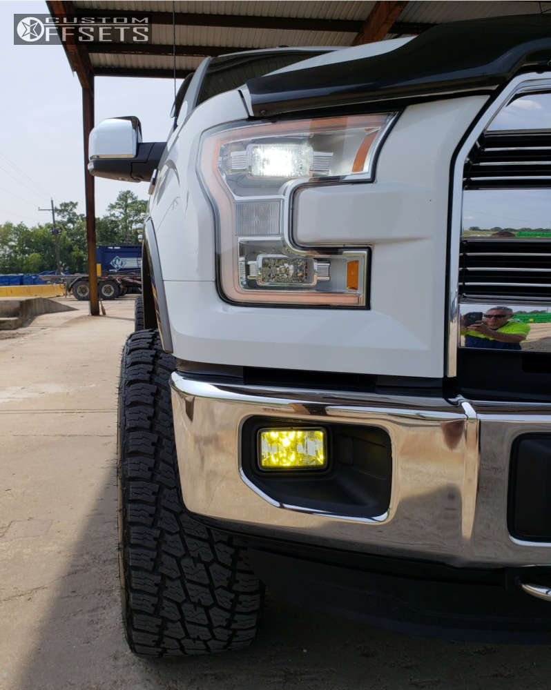2015 Ford F-150 with 20x10 -25 Dropstars 654v and 305/55R20 Nitto Terra ...