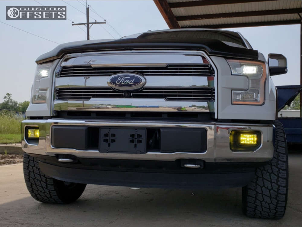 2015 Ford F-150 with 20x10 -25 Dropstars 654v and 305/55R20 Nitto Terra ...