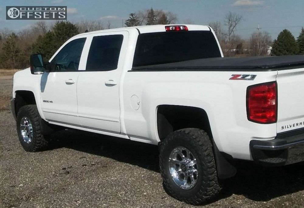 2015 Chevrolet Silverado 2500 HD with 17x8 0 American Racing ATX Ledge ...