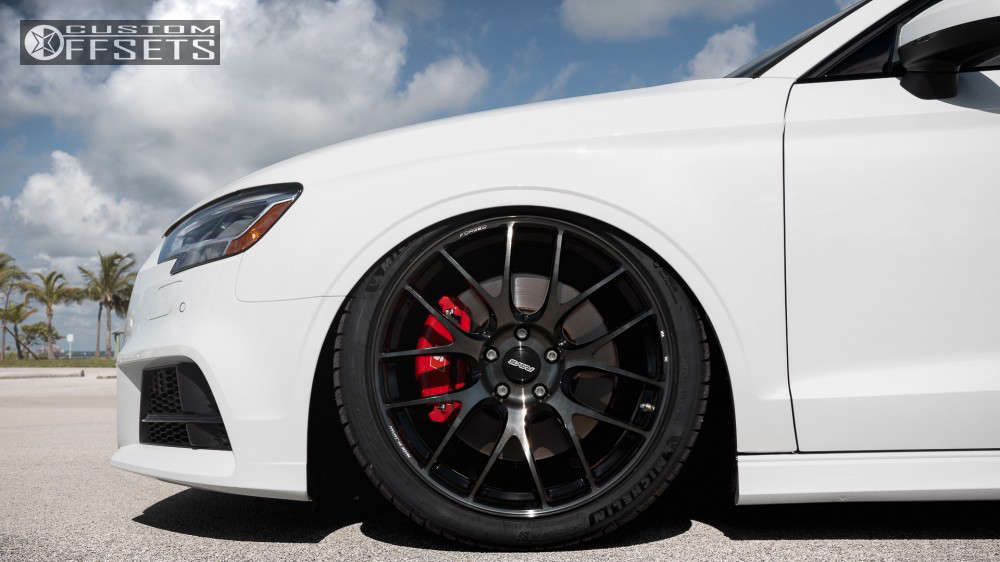 2018 Audi S3 with 19x8.5 38 Rays Engineering G27 Progressive Model and ...