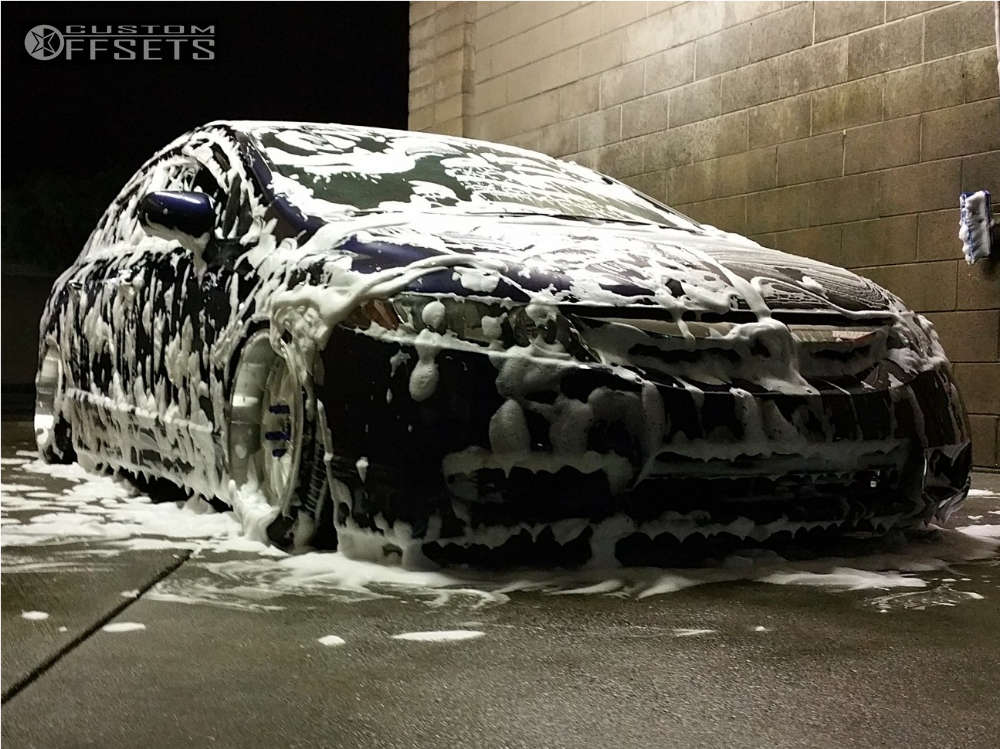 2009 Honda Civic with 17x9 20 STR 514 and 205/40R17 Nankang NS-25 and ...