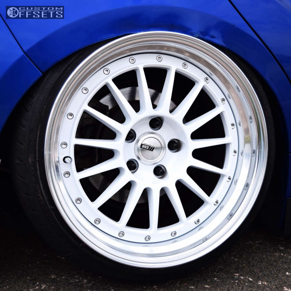 2011 Subaru WRX with 18x10 27 SSR TF1 and 215/35R18 Nankang NS-20 and ...