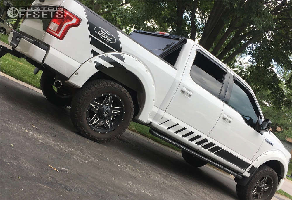 2016 Ford F-150 with 18x9 -12 Fuel Full Blown and 305/65R18 BFGoodrich All Terrain Ta Ko2 and ...