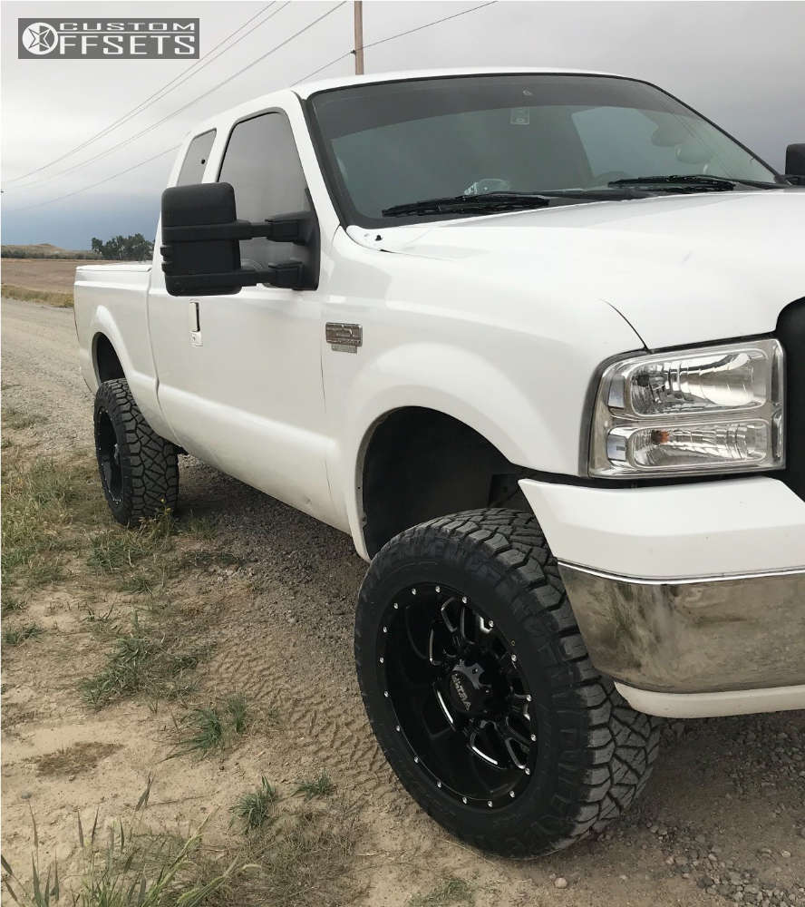 2001 Ford F 250 Super Duty with 20x10 25 Ultra Hunter and 275 60R20 Nitto Ridge Grappler and Suspension Lift 4 Custom Offsets