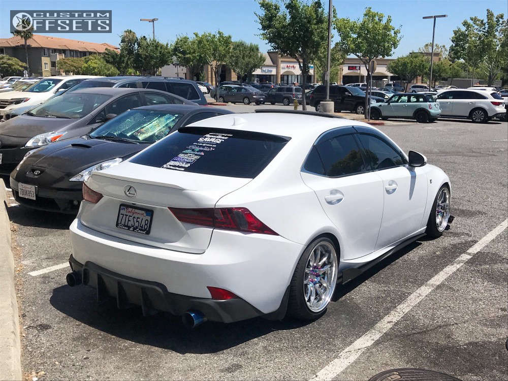 2014 Lexus IS250 with 18x9.5 30 Aodhan DS02 and 225/40R18 Continental ...