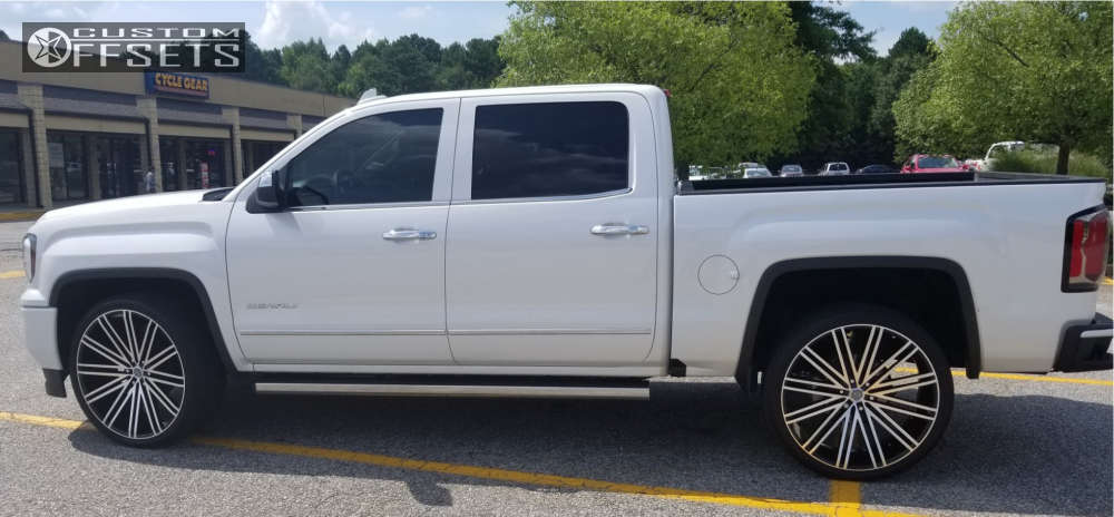 2017 GMC Sierra 1500 with 26x10 25 U2 U2-36b-m and 305/30R26 Lionhart ...