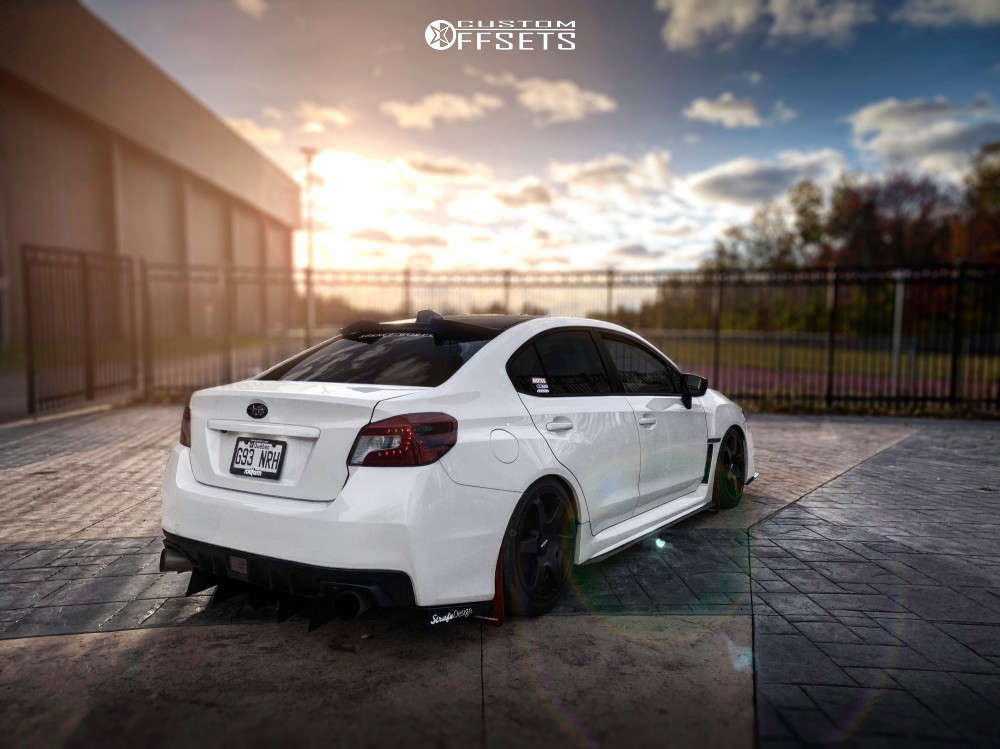 2015 Subaru WRX with 18x8.5 35 Rotiform Six and 225/40R18 Firestone ...