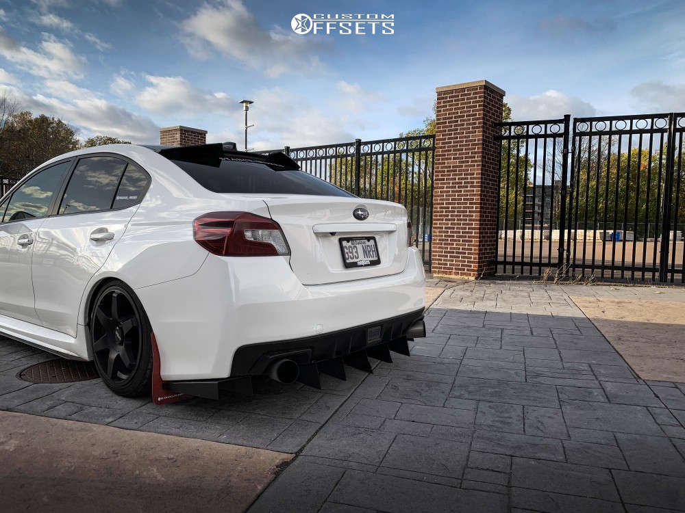 2015 Subaru WRX with 18x8.5 35 Rotiform Six and 225/40R18 Firestone ...