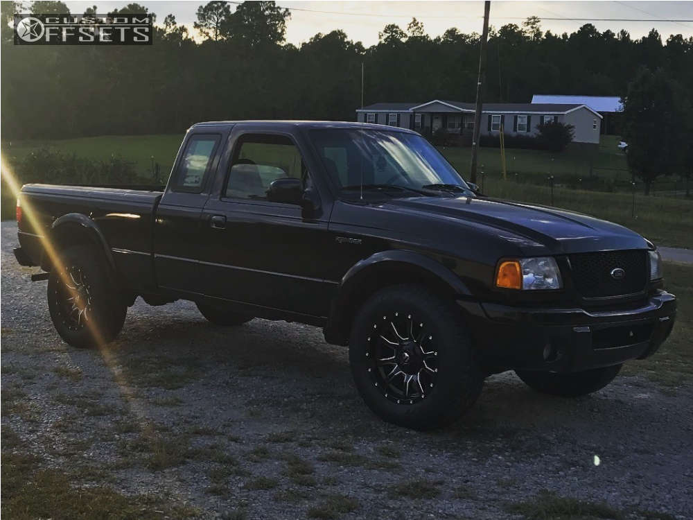 2003 Ford Ranger with 18x9 -12 Fuel Vandal and 265/70R18 Toyo Tires ...