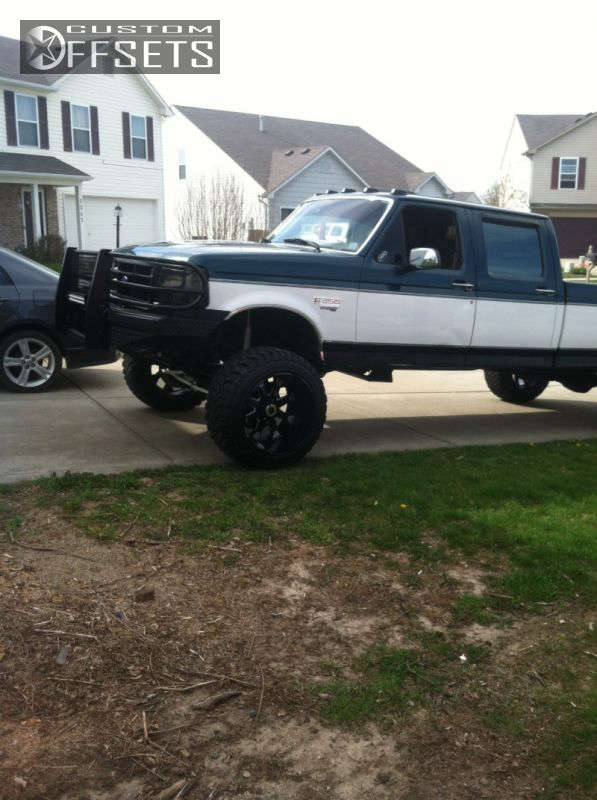 1996 Ford F-350 Super Duty with 22x14 -76 Hostile Knuckles and 35/12 ...