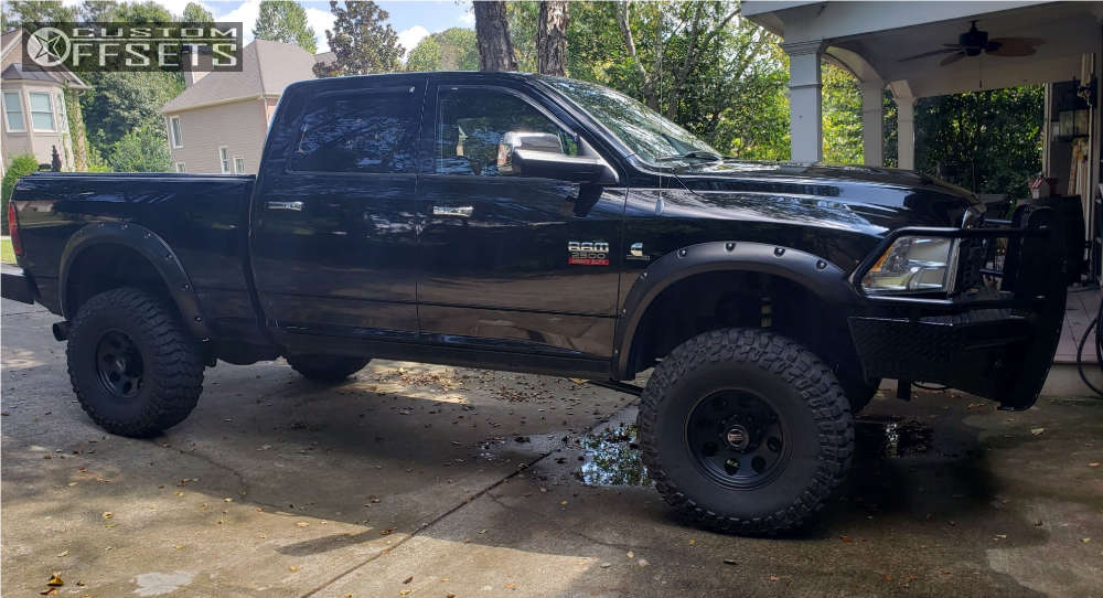 2012 Ram 2500 with 17x9 -12 American Racing Baja and 37/12.5R17 Cooper ...