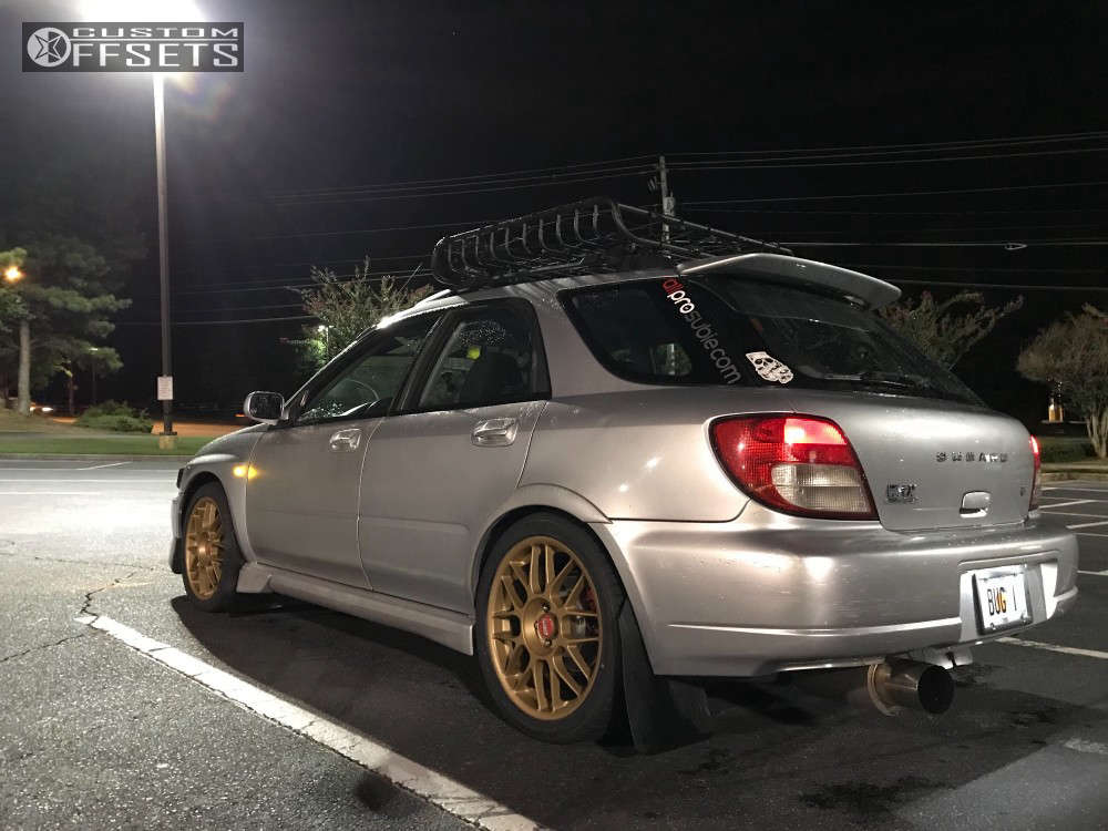 2002 Subaru WRX with 18x8.5 37 BBS RC 336 and 235/40R18 Falken Azenis ...