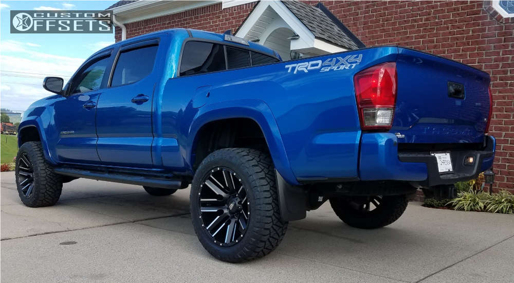 2016 Toyota Tacoma with 20x10 -24 Moto Metal Razor and 275/55R20 Nitto ...