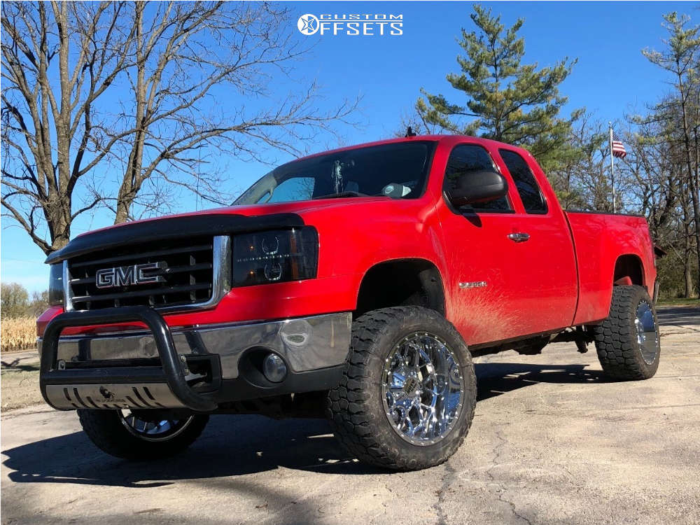 2008 GMC Sierra 1500 with 20x12 -44 Moto Metal MO986 and 33/12.5R20 ...