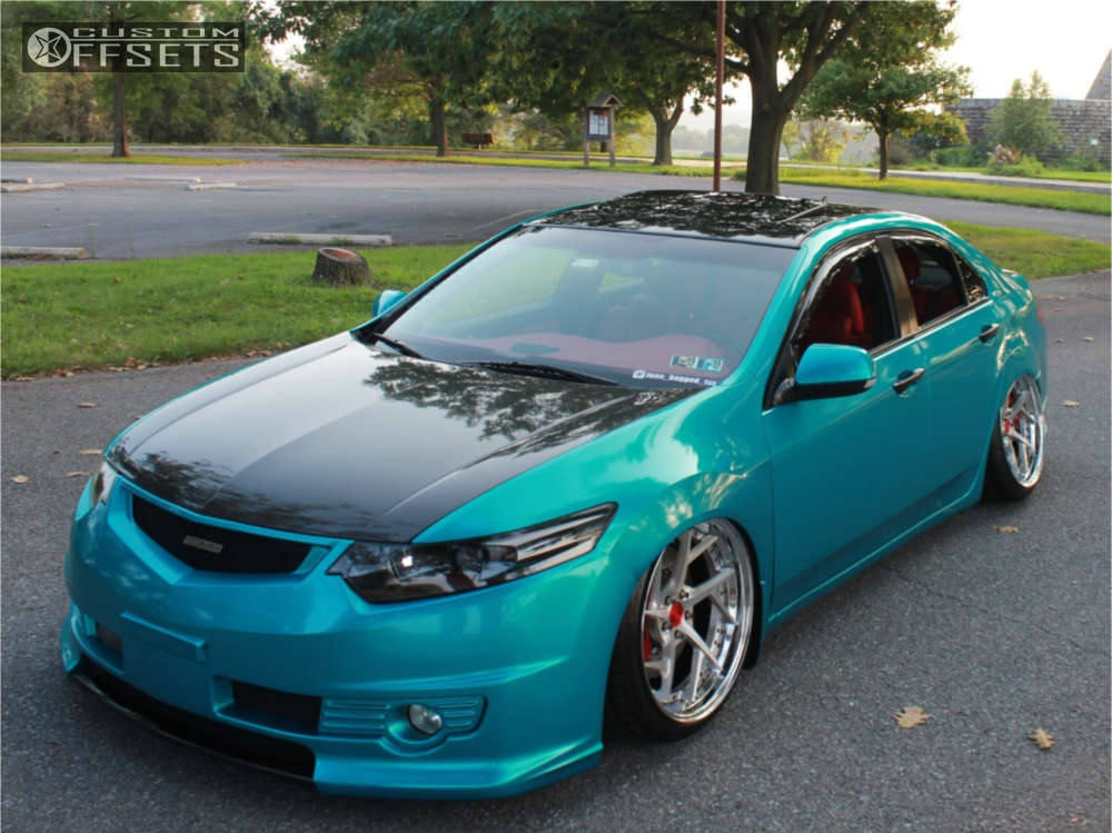 2013 Acura TSX with 20x10 25 RSV Forged Rss-14 S2 Profile and 245/35R20 ...