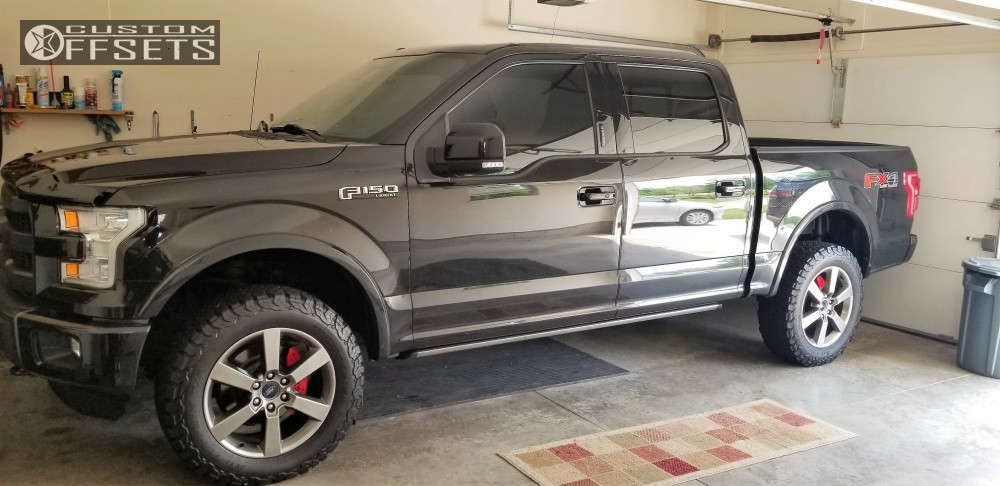 2015 Ford F-150 with 20x8.5 44 OEM Wheels Spaced Out Stockers and 275 ...