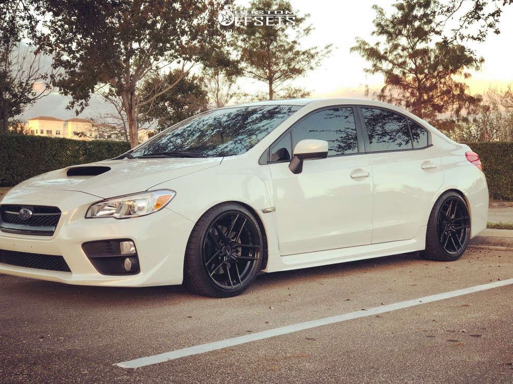 2017 Subaru WRX with 18x9.5 35 Enkei TY5 and 235/35R18 Sumitomo HTR A/S ...
