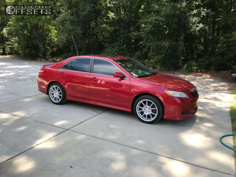 2009 Toyota Camry with 18x8.5 40 TSW Chrono and 225/45R18 Hankook ...