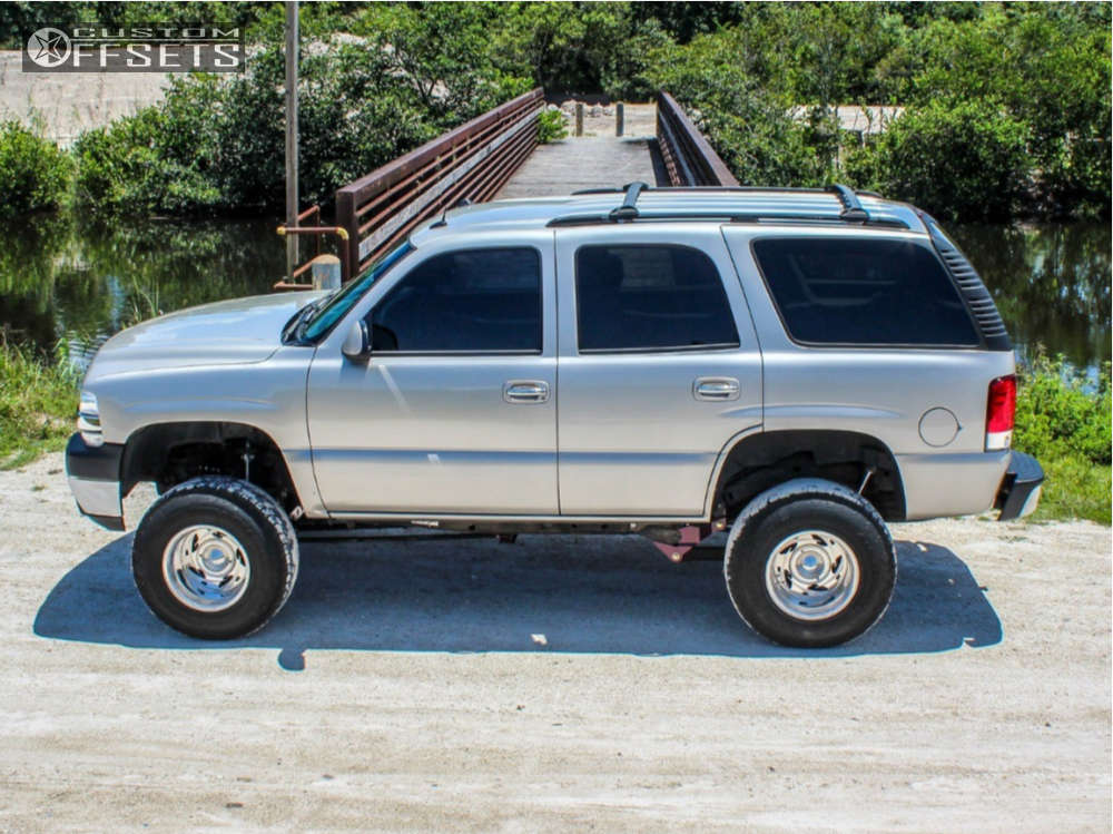 2005 Chevrolet Tahoe with 16x12 -48 Weld Racing Scorpio and 285/75R16 ...