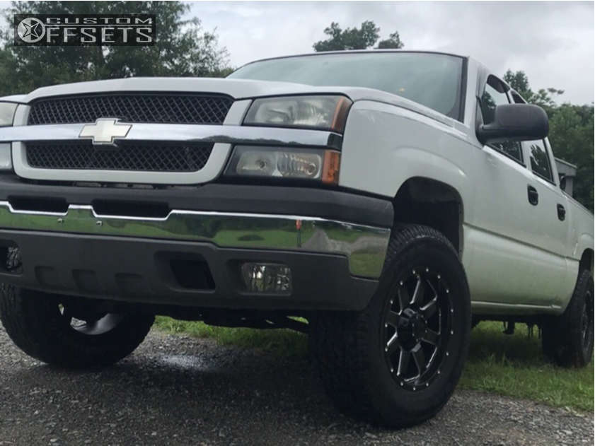 2005 Chevrolet Silverado 1500 Wheel Offset Aggressive > 1" Outside ...