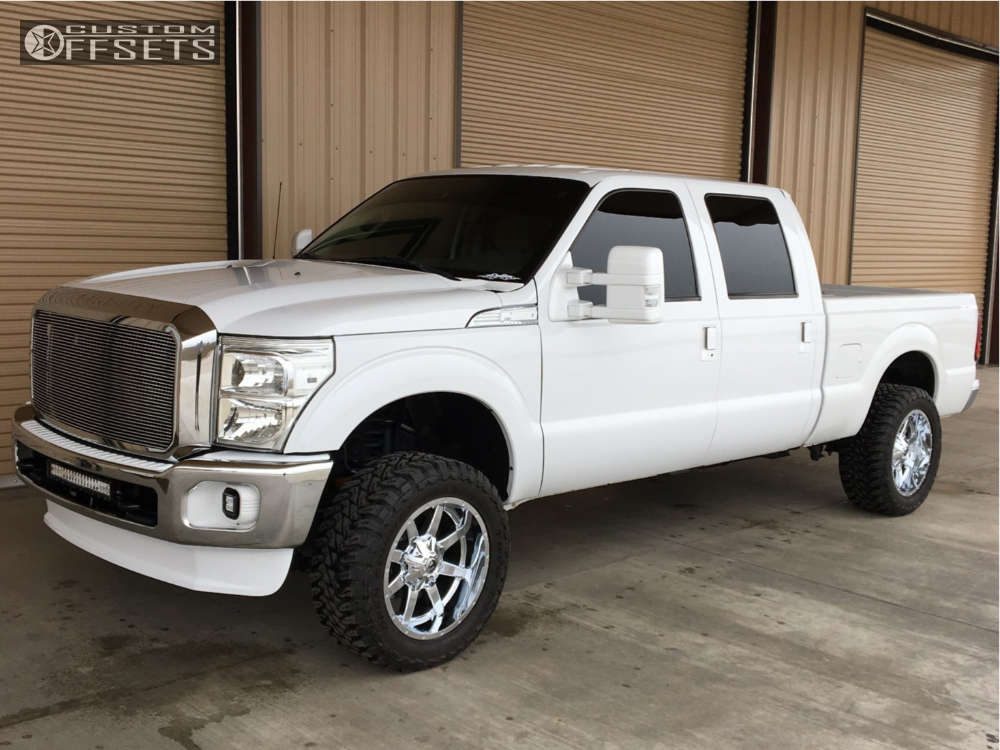 2012 Ford F-250 Super Duty with 20x10 -24 Fuel Maverick D536 and 33/12 ...