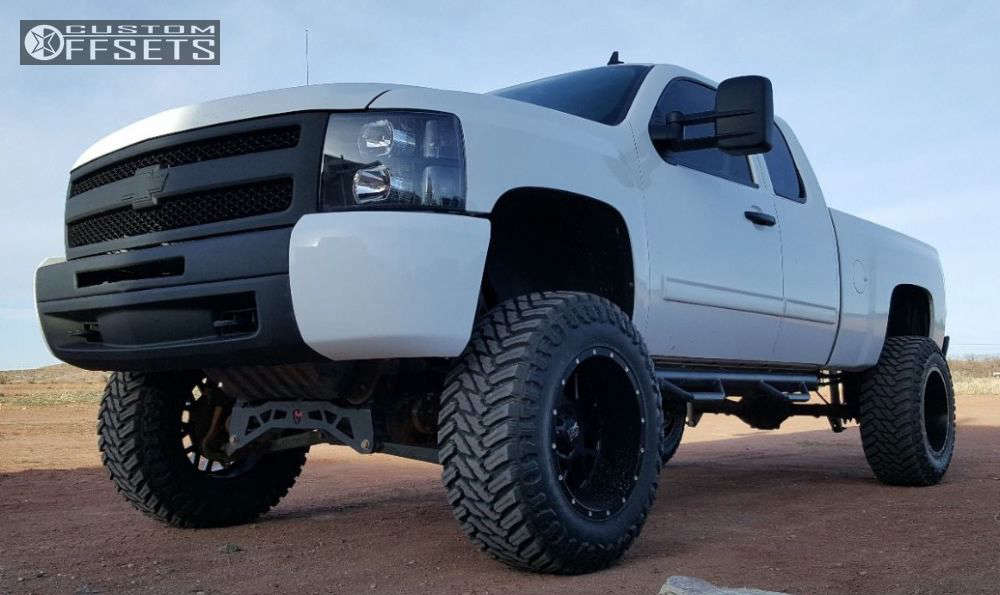 2013 Chevrolet Silverado 1500 with 20x12 -44 XD XD820 and 37/13.5R20 ...