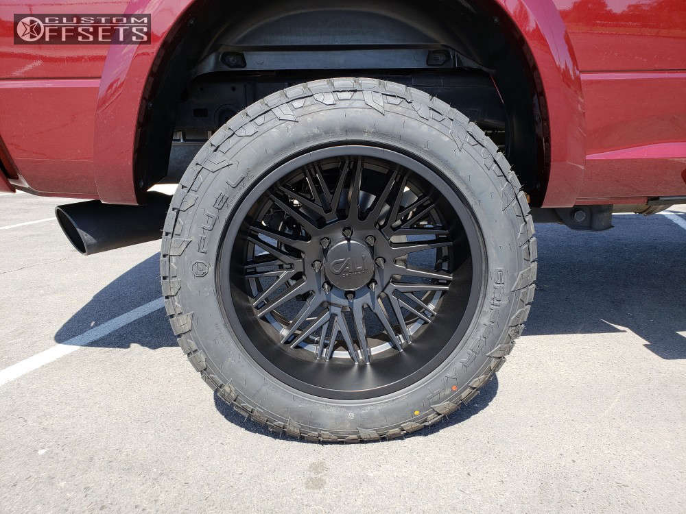 2017 Ram 2500 with 22x12 -51 Cali Offroad Rawkon and 325/50R22 Fuel ...