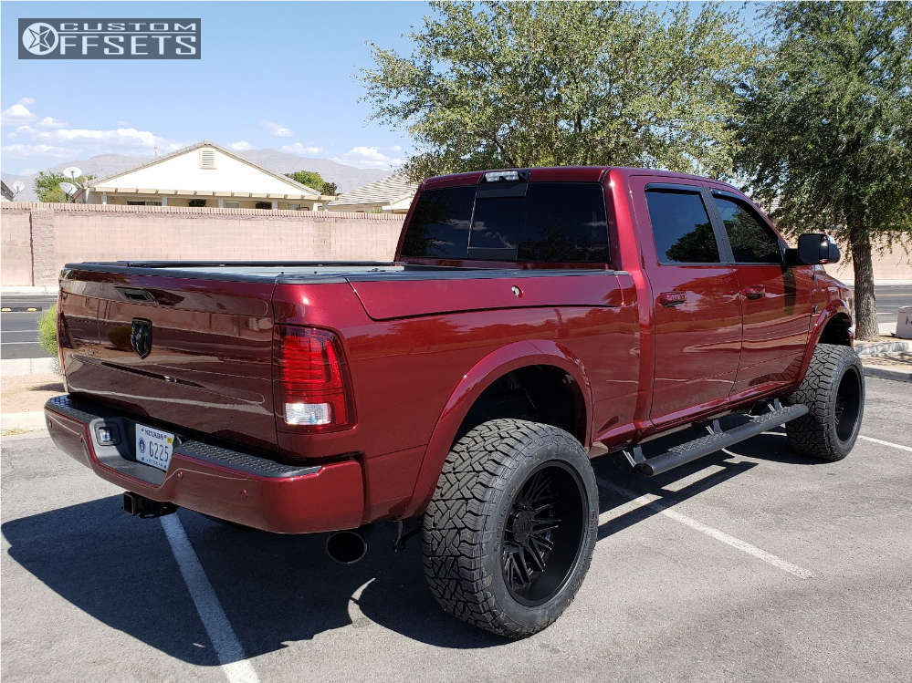 2017 Ram 2500 with 22x12 -51 Cali Offroad Rawkon and 325/50R22 Fuel ...