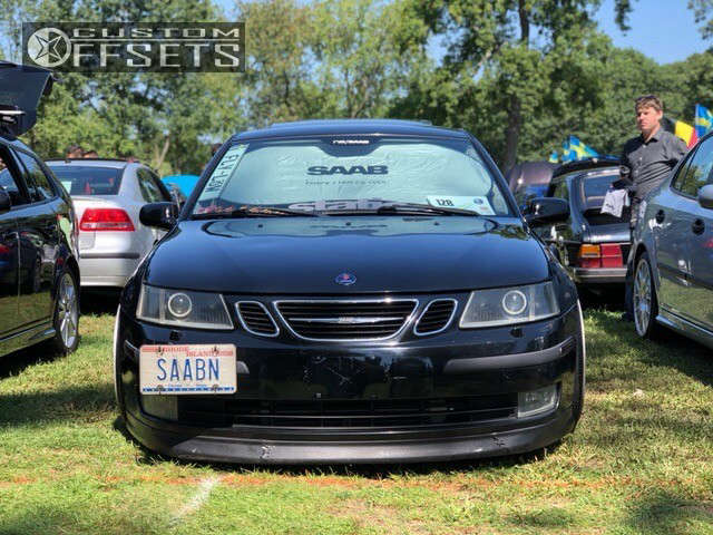 2003 Saab 9-3 with 19x10 35 Rotiform Ind and 225/35R19 Crosswind and ...