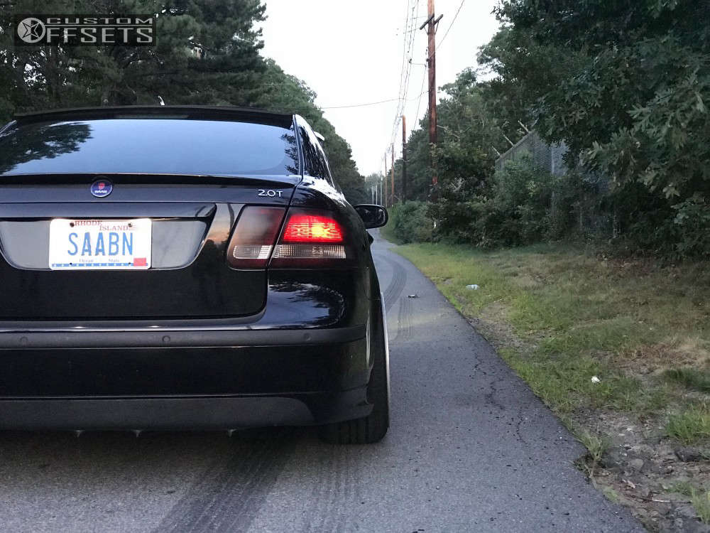 2003 Saab 9-3 with 19x10 35 Rotiform Ind and 225/35R19 Crosswind and ...