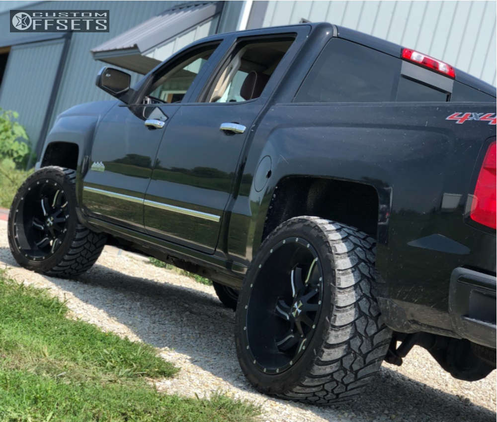 2014 Chevrolet Silverado 1500 with 22x12 -44 Cali Offroad Twisted and ...