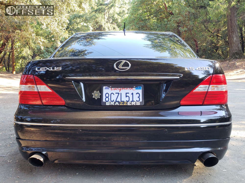 2005 Lexus LS430 with 19x9.5 20 Weds Bazreia and 225/35R19 Federal 595 ...