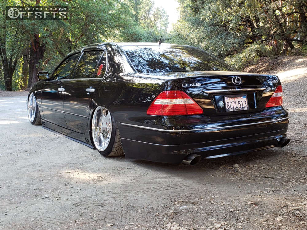 2005 Lexus LS430 with 19x9.5 20 Weds Bazreia and 225/35R19 Federal 595 ...