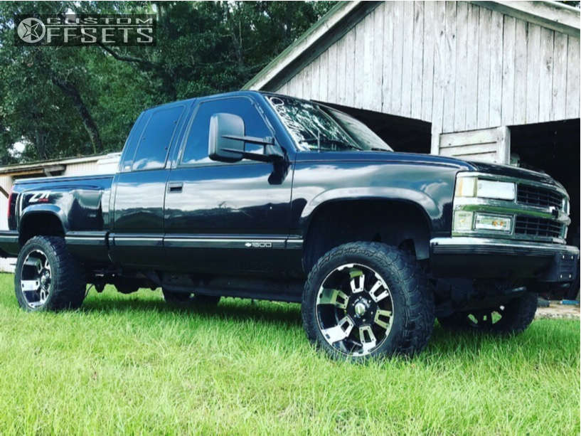 1997 Chevrolet K1500 with 20x10 -25 Diamo 17 Karat and 33/12.5R20 ...