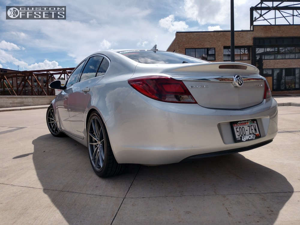 2012 Buick Regal with 20x8.5 35 Konig Oversteer and 255/35R20 Nitto ...