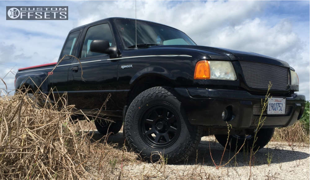 2002 Ford Ranger with 16x8 0 XD XD301 and 245/75R16 Falken Wildpeak ...