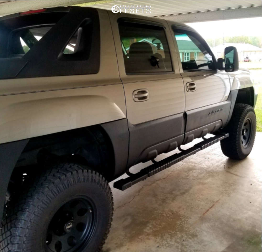 2002 Chevrolet Avalanche 1500 with 17x9 -12 American Racing Baja and 35 ...
