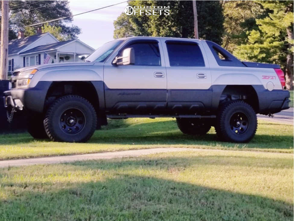 2002 Chevrolet Avalanche 1500 with 17x9 -12 American Racing Baja and 35 ...