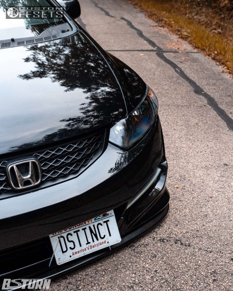 2008 Honda Civic with 18x9.5 25 Rotiform Ind-t and 215/35R18 Nankang NS ...