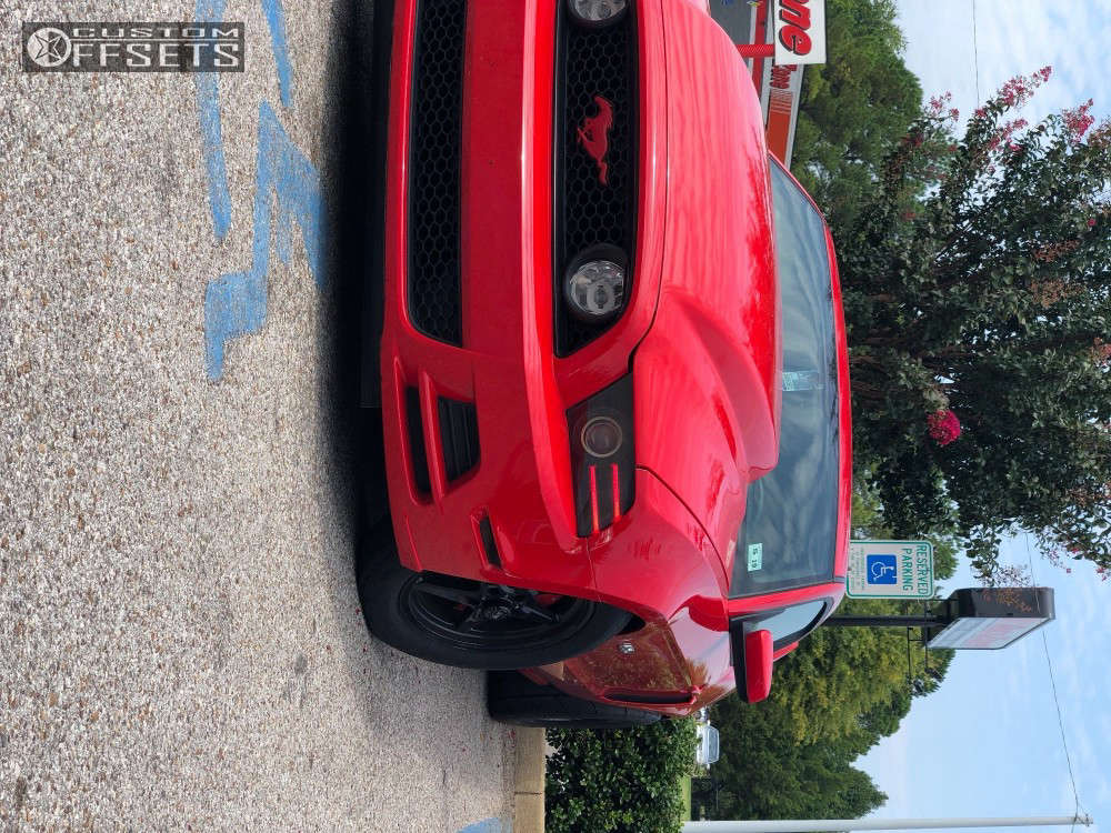 2014 Ford Mustang with 17x4.5 -25 SVE Drag Wheel and 145/45R17 Mickey ...