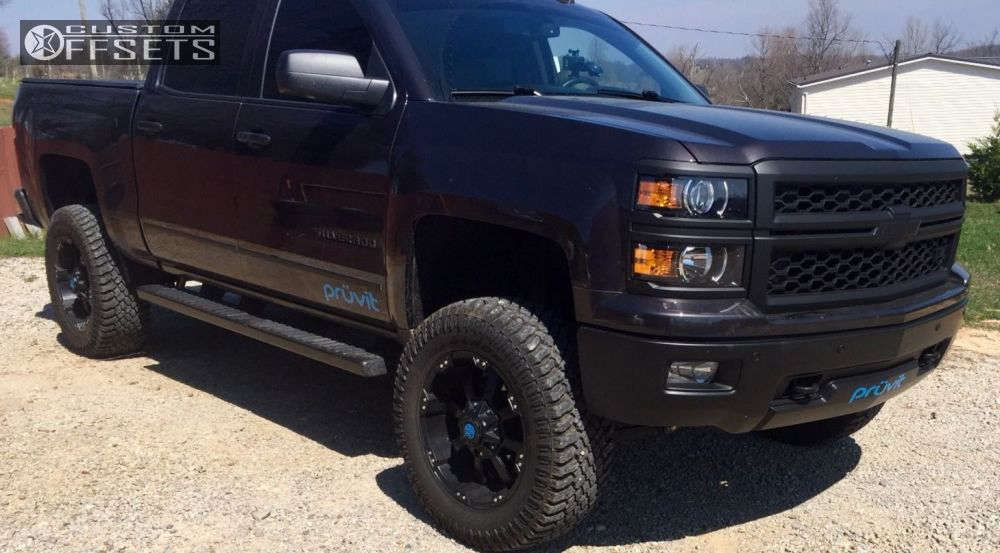 2014 Chevrolet Silverado 1500 with 20x9 -12 Ballistic Morax and 35/12.5R20 Atturo Trail Blade XT ...