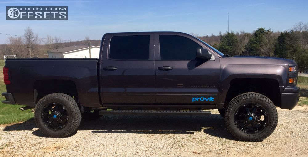 2014 Chevrolet Silverado 1500 with 20x9 -12 Ballistic Morax and 35/12.5R20 Atturo Trail Blade XT ...