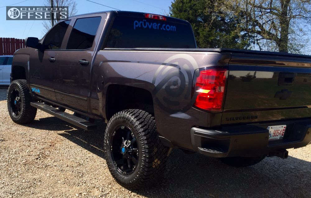 2014 Chevrolet Silverado 1500 with 20x9 -12 Ballistic Morax and 35/12.5R20 Atturo Trail Blade XT ...