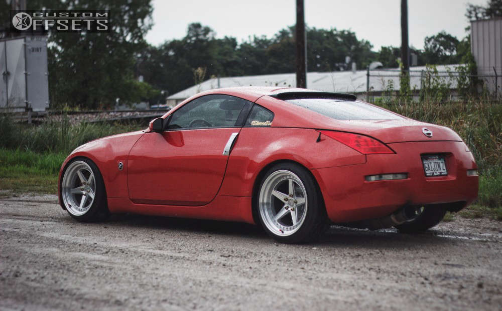 2003 Nissan 350Z with 19x11 15 Aodhan Ds05 and 245/35R19 Hankook Ventus ...