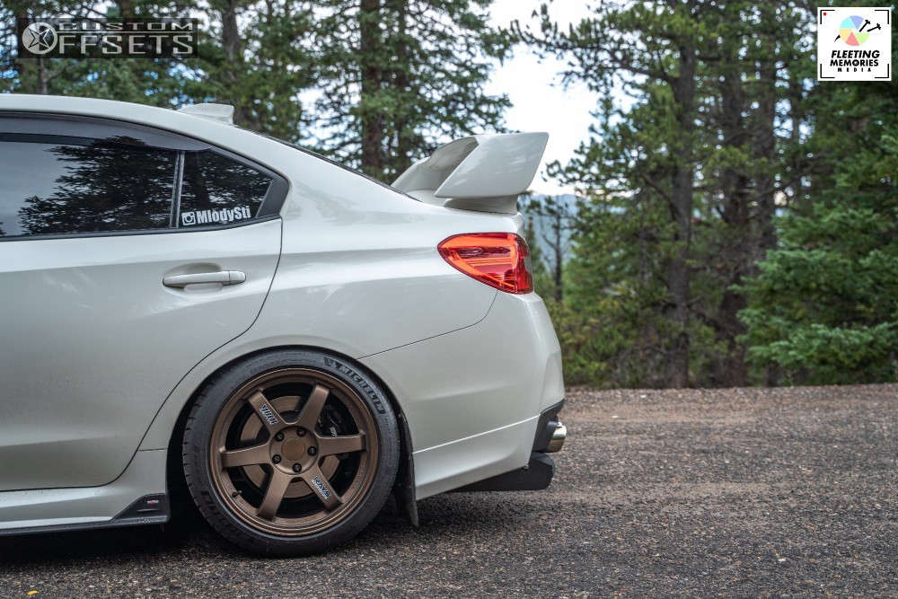 2017 Subaru WRX STI with 18x10 35 Volk Te37 and 265/35R18 Michelin ...