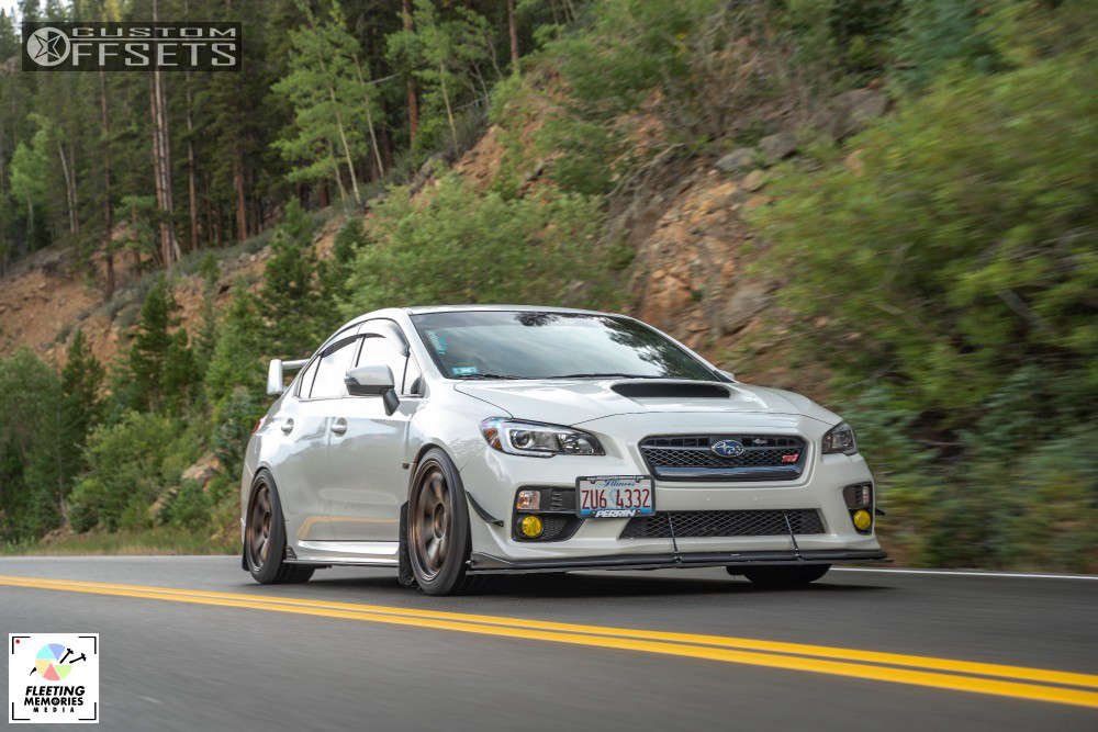 2017 Subaru WRX STI with 18x10 35 Volk Te37 and 265/35R18 Michelin ...
