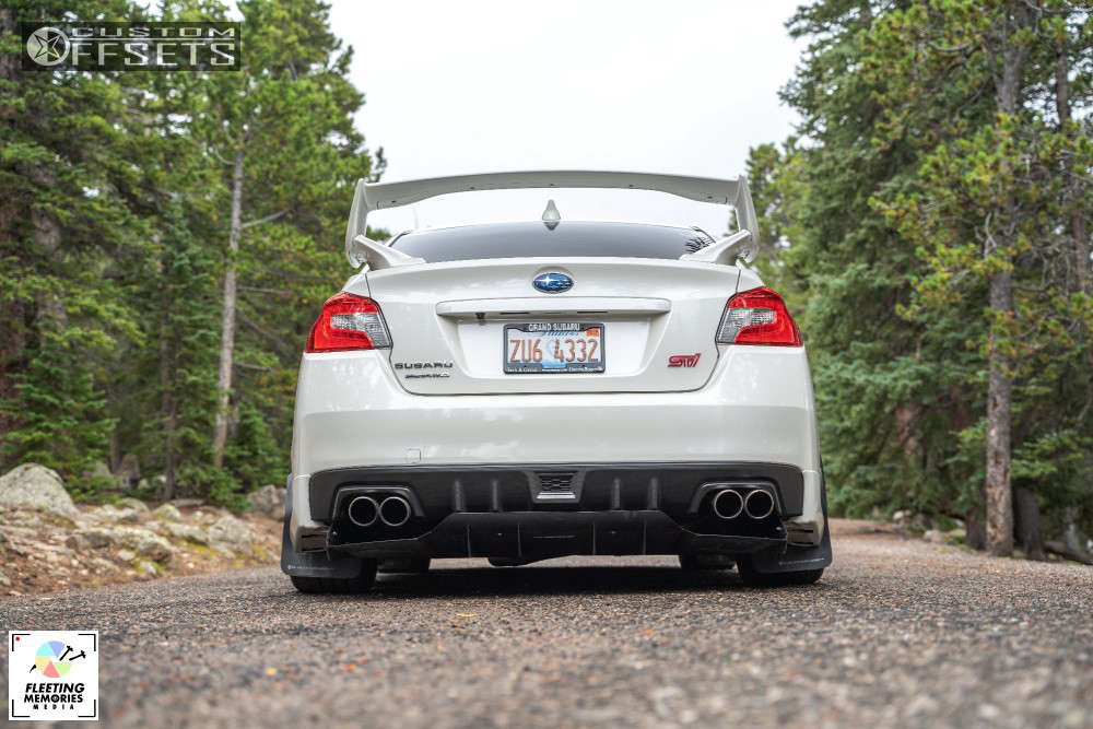 2017 Subaru WRX STI with 18x10 35 Volk Te37 and 265/35R18 Michelin ...